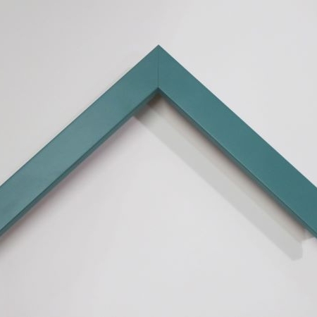 Coloured wood Aqua cube picture frame - Midland Fine Framing