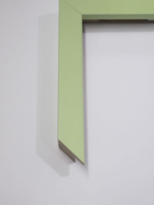 Coloured wood Pale green cube picture frame - Midland Fine Framing