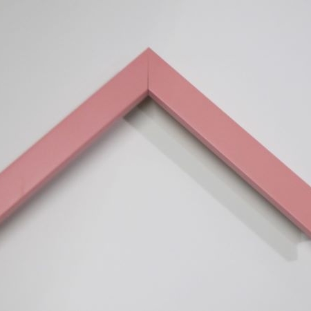 Coloured wood Pastel pink cube picture frame - Midland Fine Framing